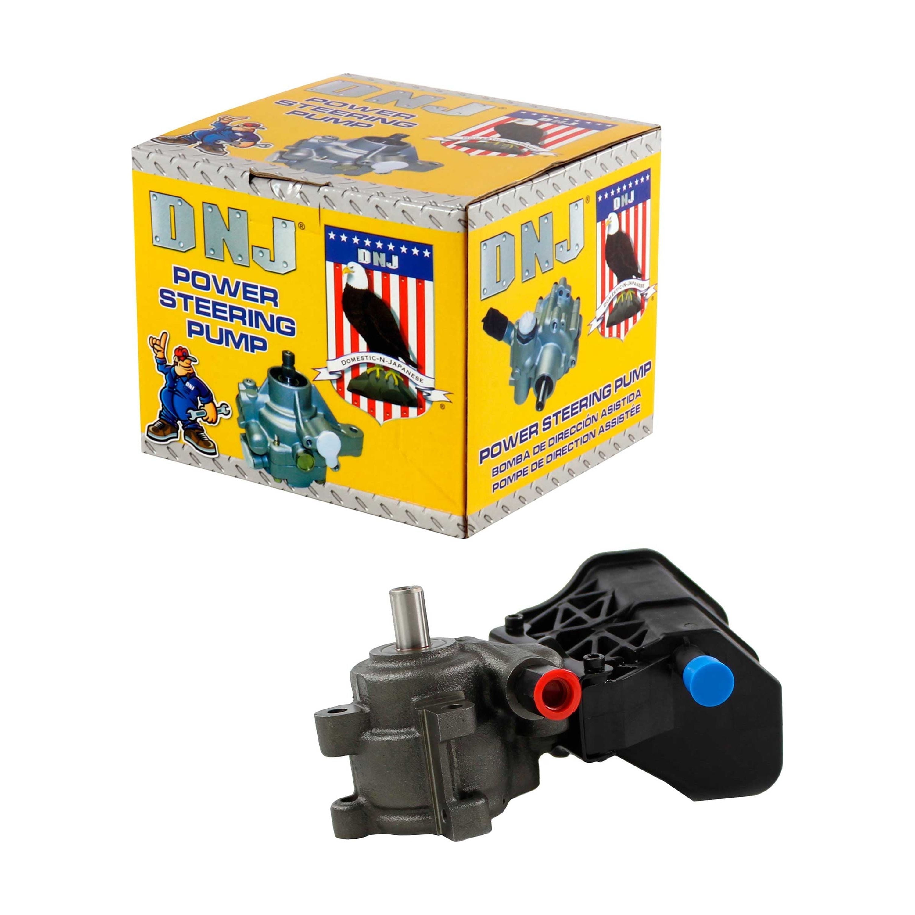 DNJ PSP1082 New Power Steering Pump Fits Cars & Trucks 02-07 Dodge RAM 5.7L 4.7L V8 V6 V10 OHV ...