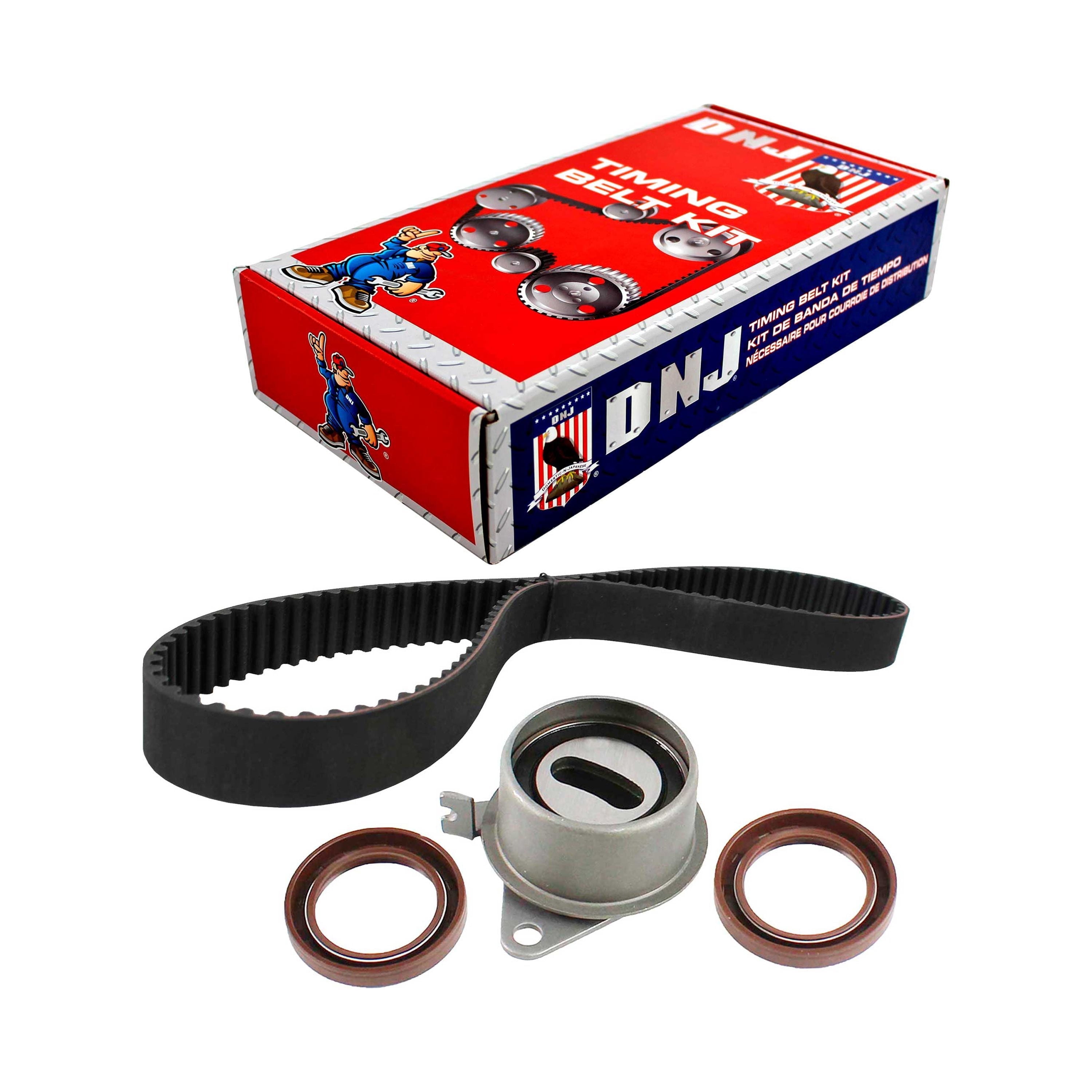 DNJ TBK156 Timing Belt Kit Fits Cars & Trucks 97-02 Mitsubishi Mirage 1 ...