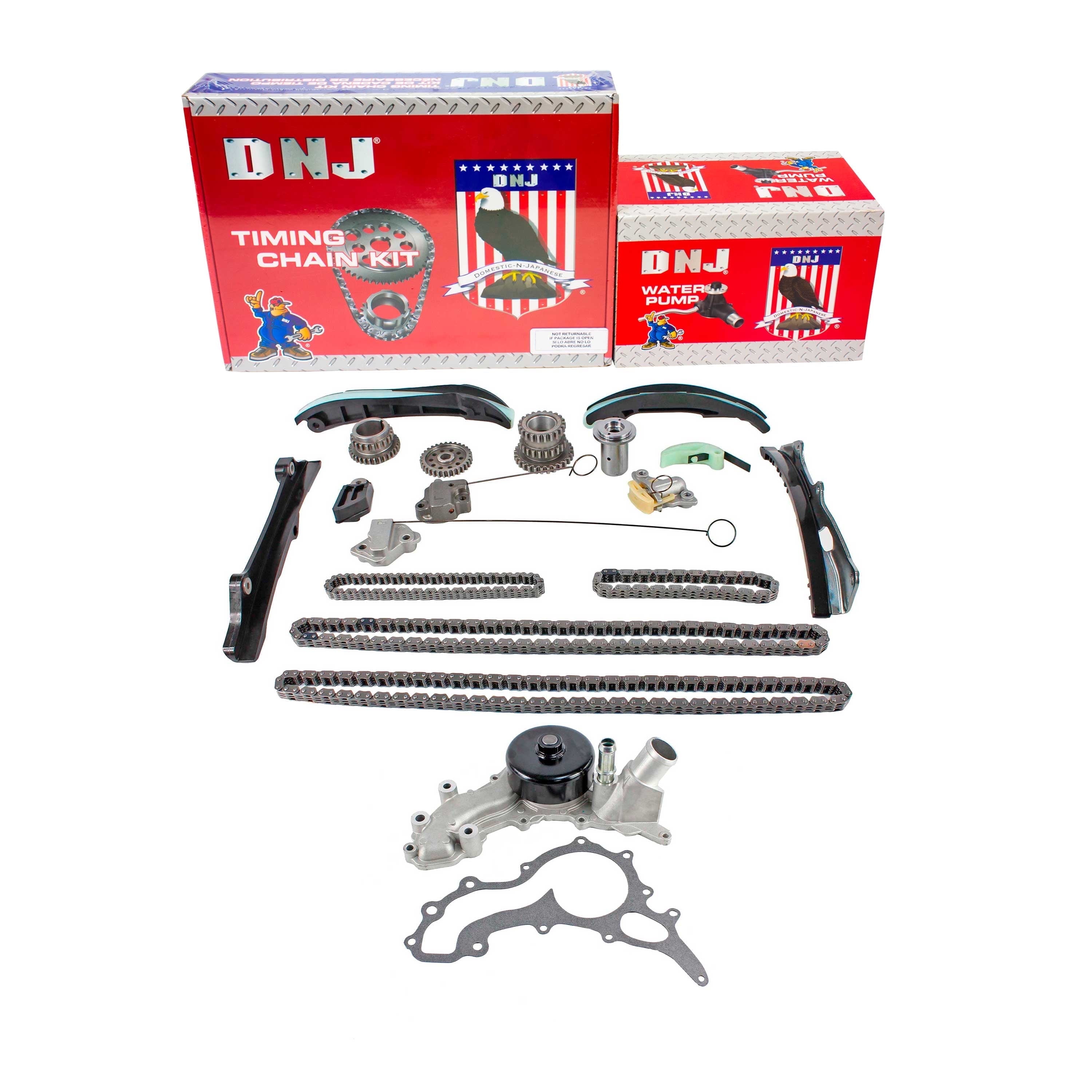 DNJ TK1169BWP Timing Chain Kit with Water Pump Fits Cars & Trucks 12-18 ...