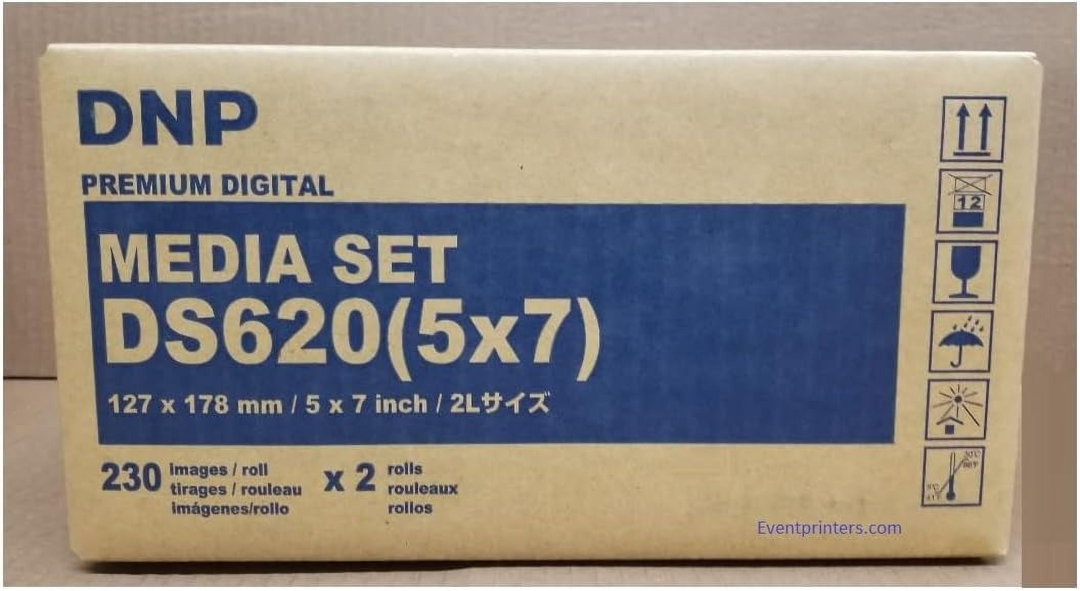 DNP 5x7 Media for DS620A Printer (Total of 460 Prints). Paper and Ribbon Print kit. Comes with ...