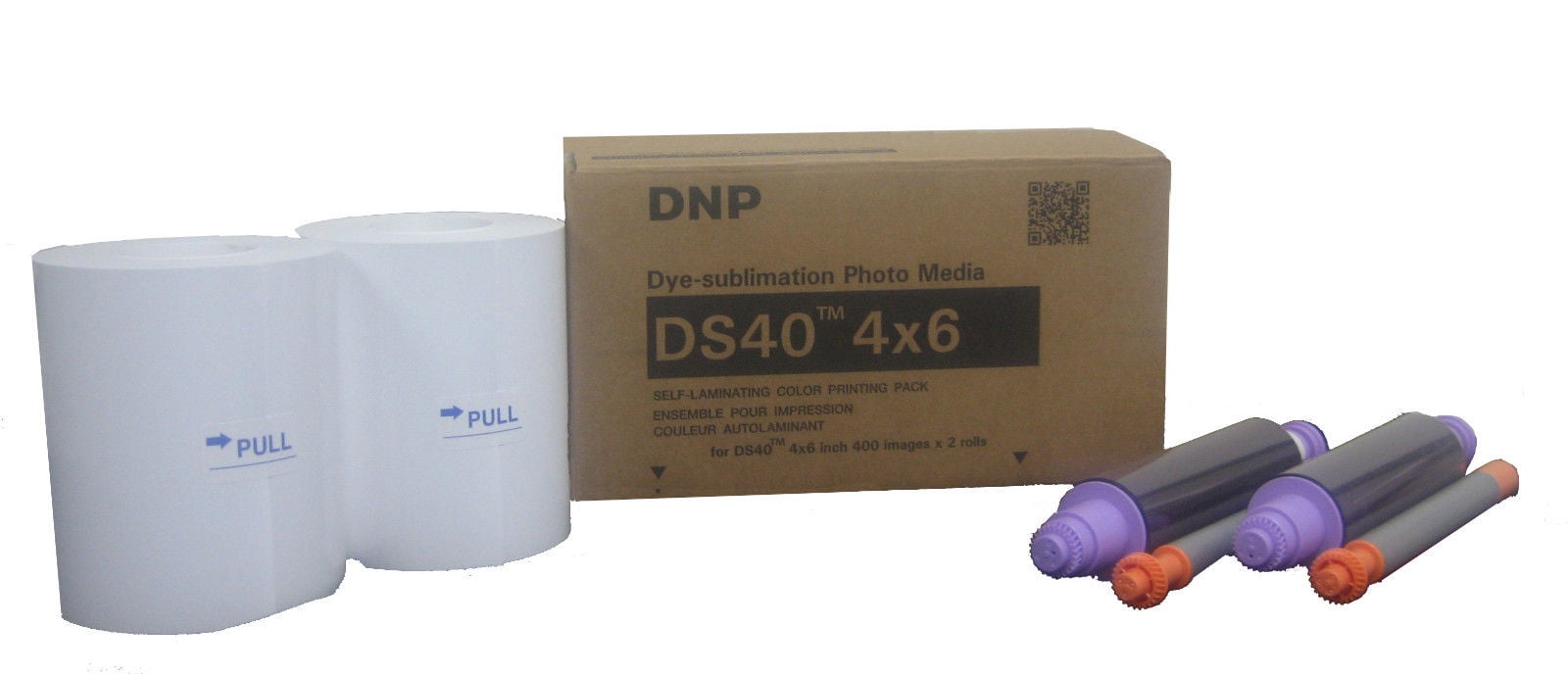 DNP DS40 4x6" Photo Printer Paper, 2 Rolls, 800 Glossy Prints DyeSub ...