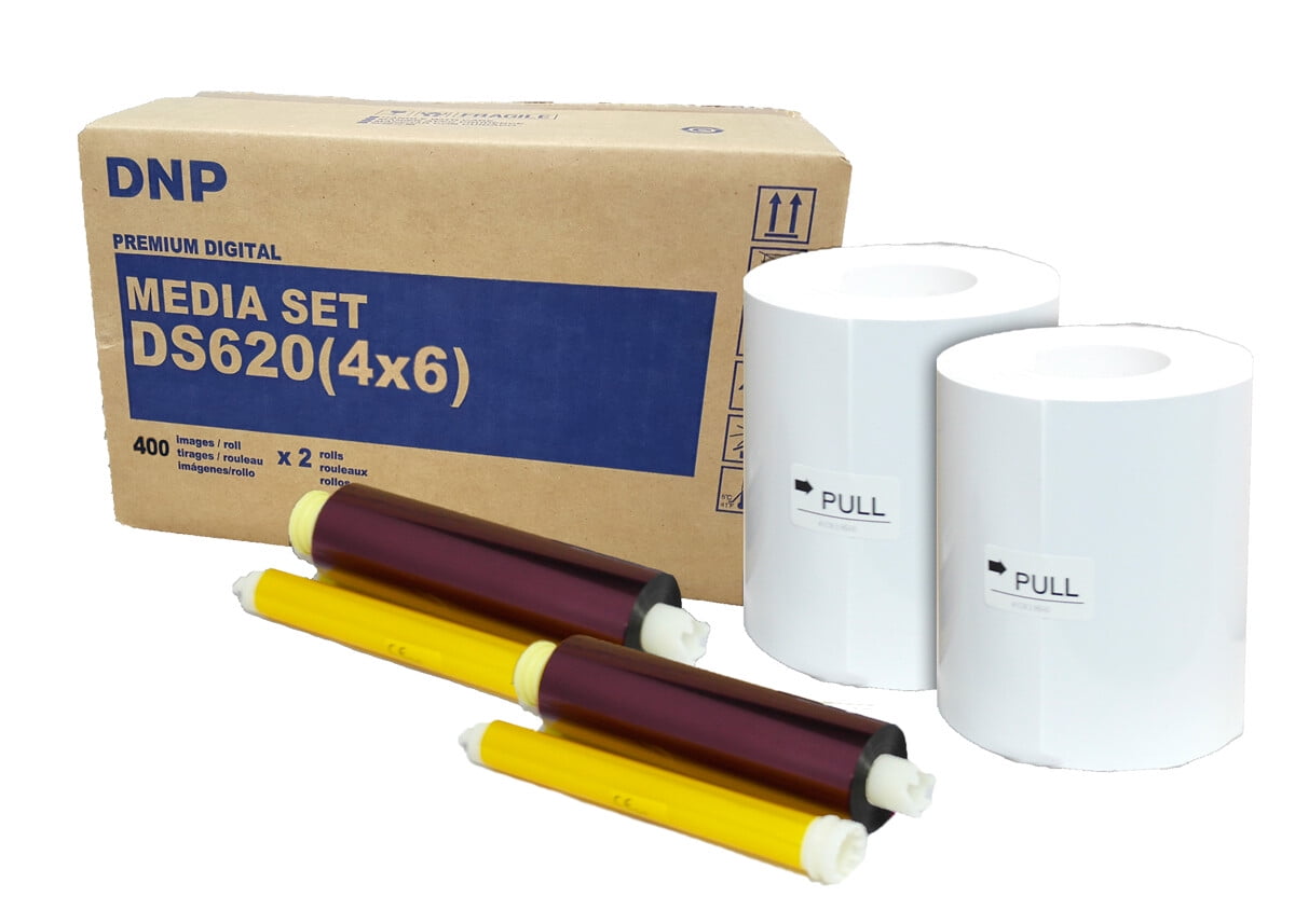 DNP DS620A 4x6" Media Kit (DS6204x6), 2 rolls of paper & ribbon per box ...