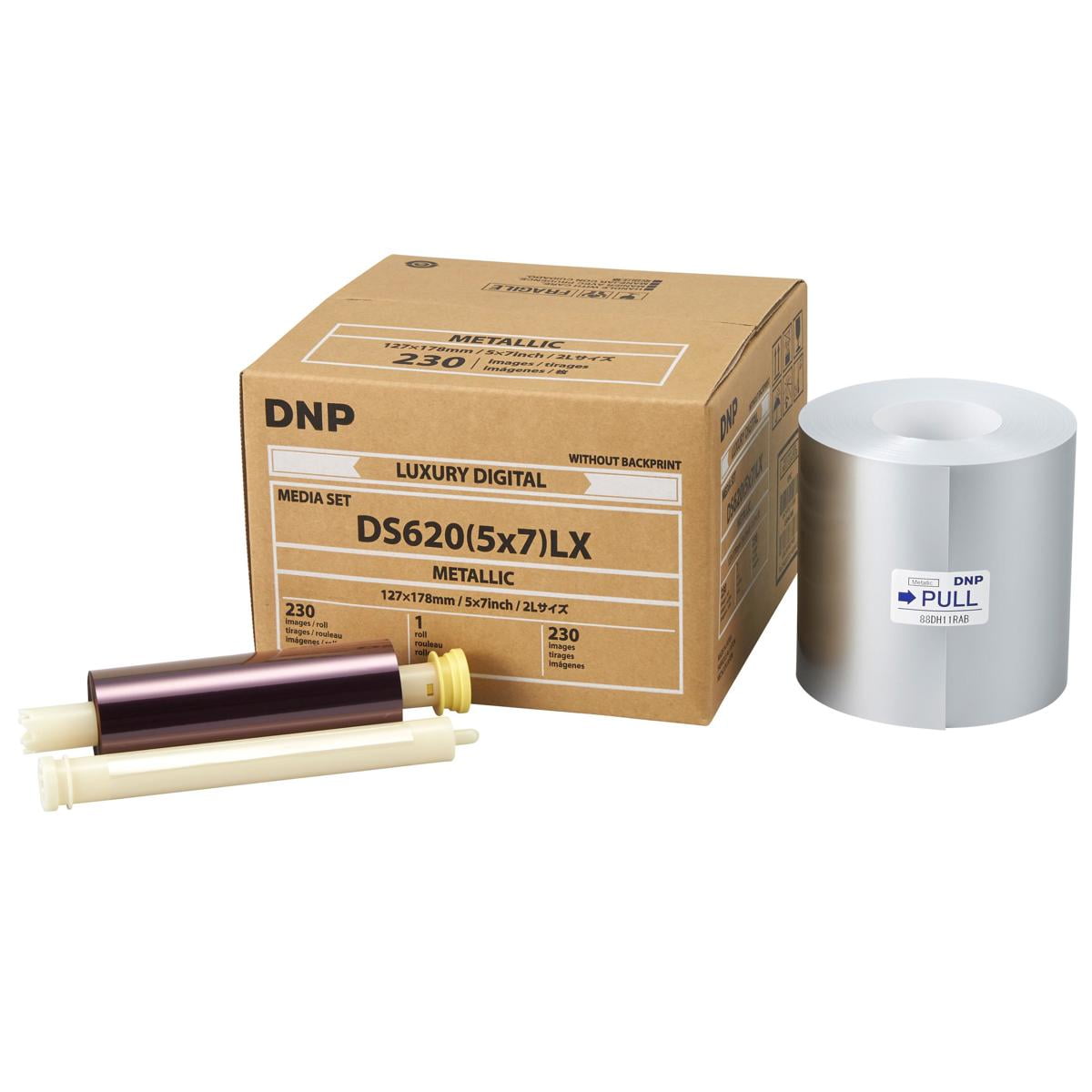 DNP DS620A Printer Luxury Media, 5x7" Metallic Roll, 230 Prints Per ...