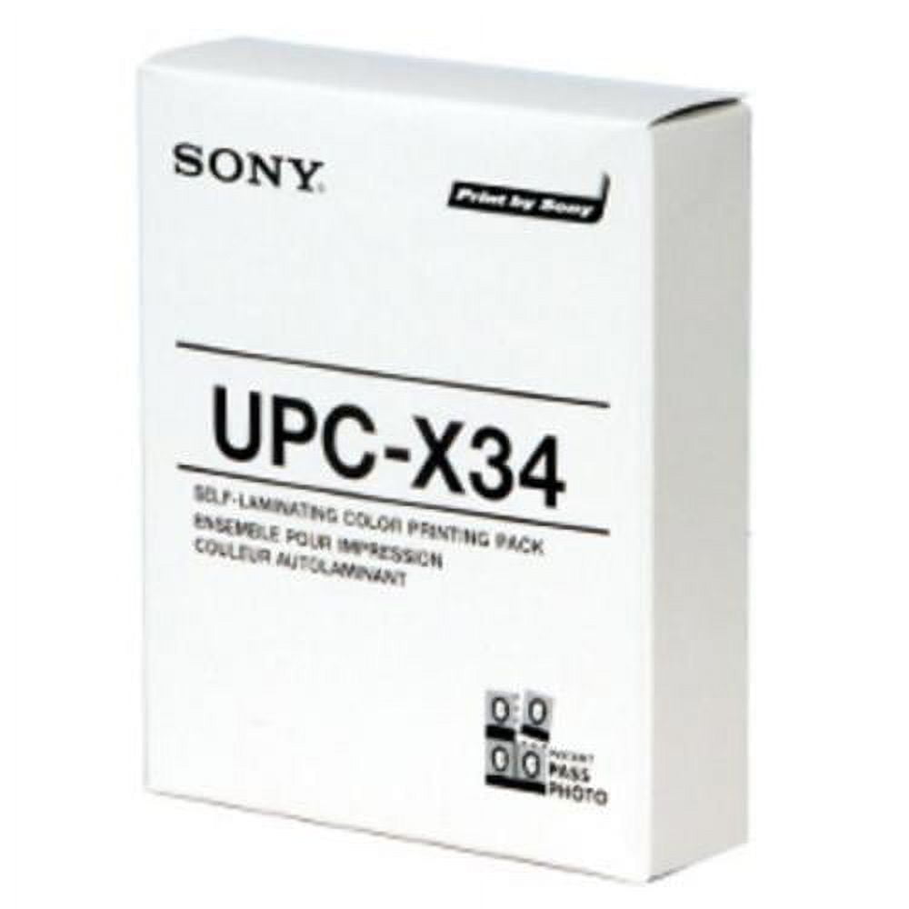 DNP UPC-X34 3.5" x 4" Self-Laminating Color Print Pack with Ink Ribbon ...