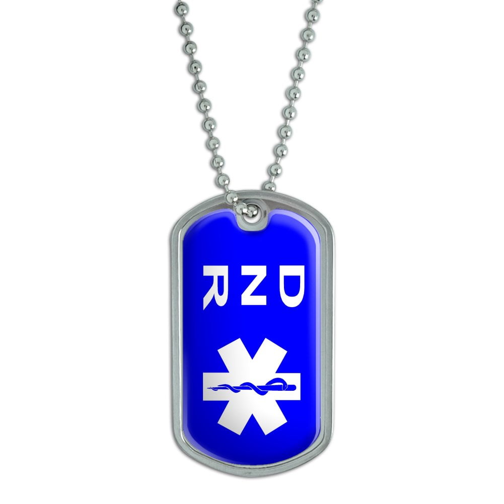 DNR Do Not Resuscitate Stainless Steel Dog Tag Alert Necklace - Walmart.com