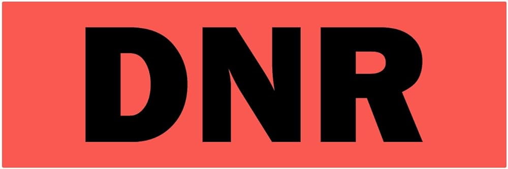 DNR Medical Label Red 2"X1" 500 Labels Per Roll - Walmart.com