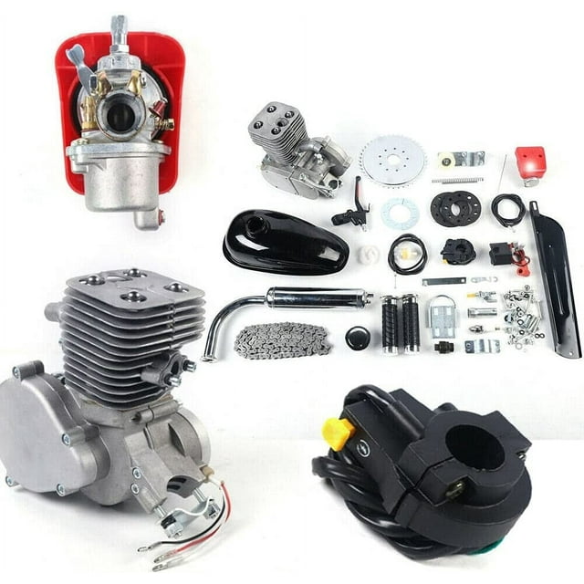 DNYSYSJ 100cc 2-Stroke Bicycle Bike Engine Kit Gas Petrol Motorized Bicycle Kit Bike Motor Kit ...