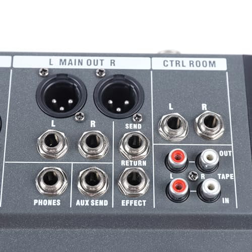 DNYSYSJ 12 Channel Audio Mixer Live Bluetooth Studio USB DJ Sound ...
