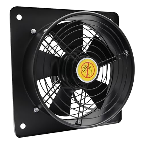 DNYSYSJ 250MM Industrial Extractor Fan with Plate Metal Carbon Axial ...