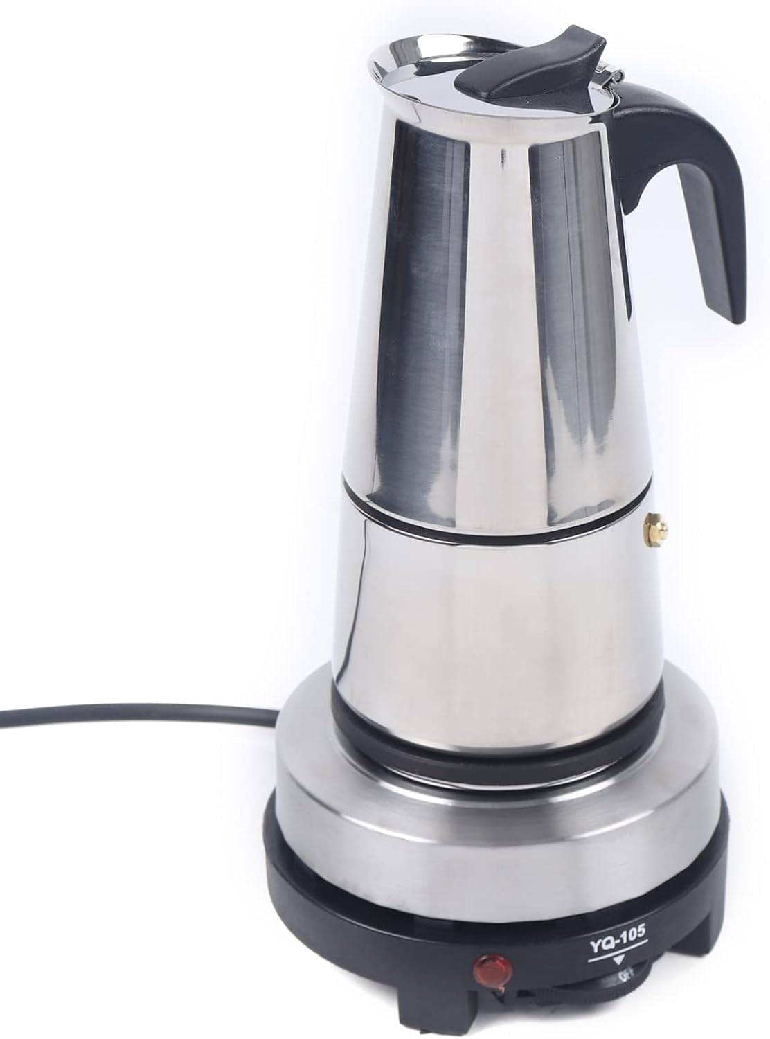 DNYSYSJ 300ml Espresso Maker with Electric Stove, 6 Cups Stainless ...