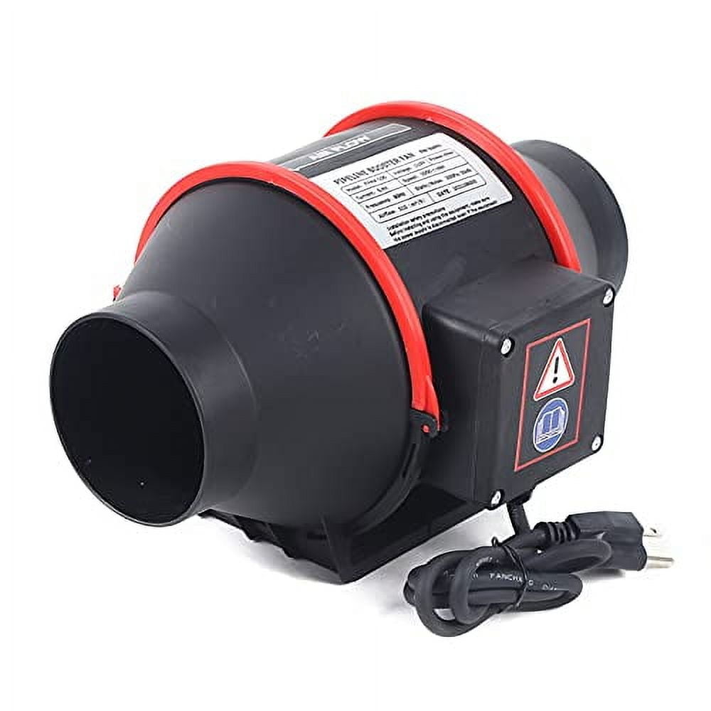DNYSYSJ 4 Inch Inline Duct Fan,110V Quiet Ventilation Kitchen Exhaust ...