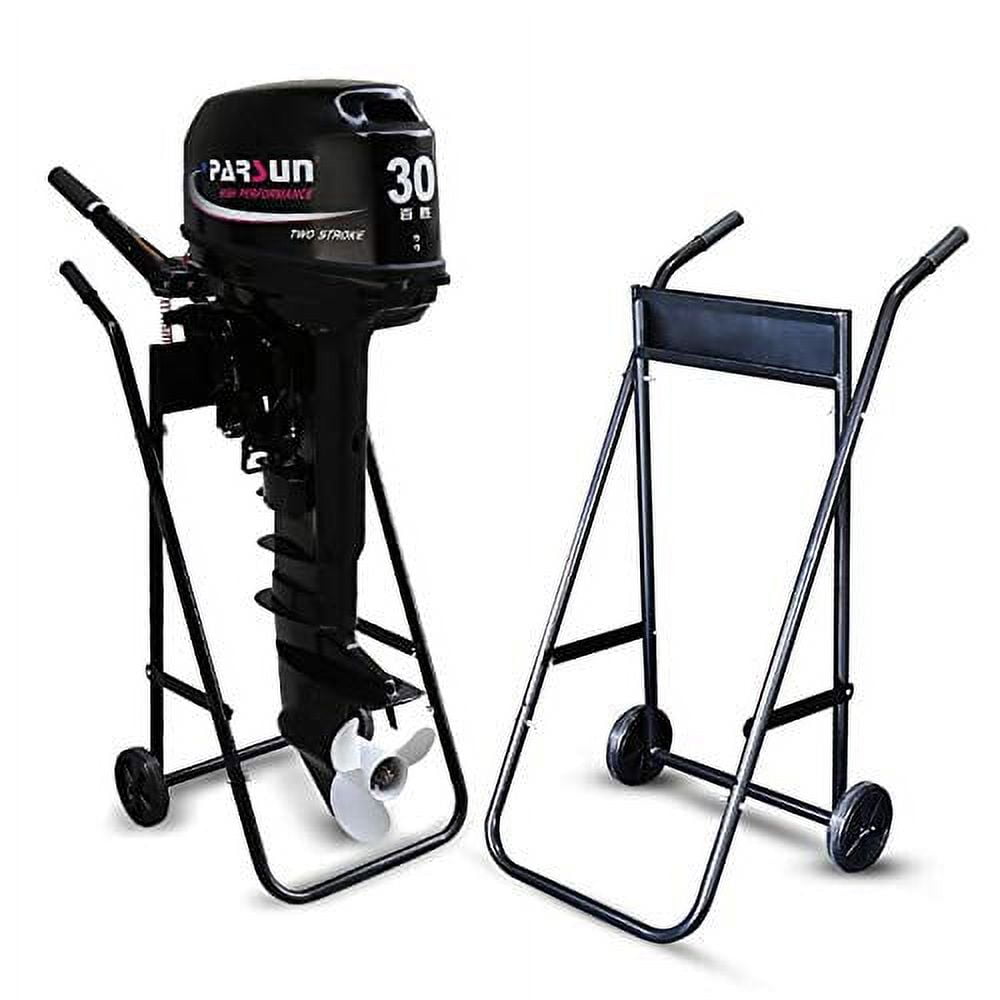 DNYSYSJ 40kg/88.18lbs Capacity Outboard Boat Motor Trolley Stand, Black ...