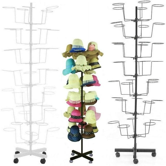 DNYSYSJ 7 Tier Hat Display Stand,Rotatable 7-Layer Independent Retail ...