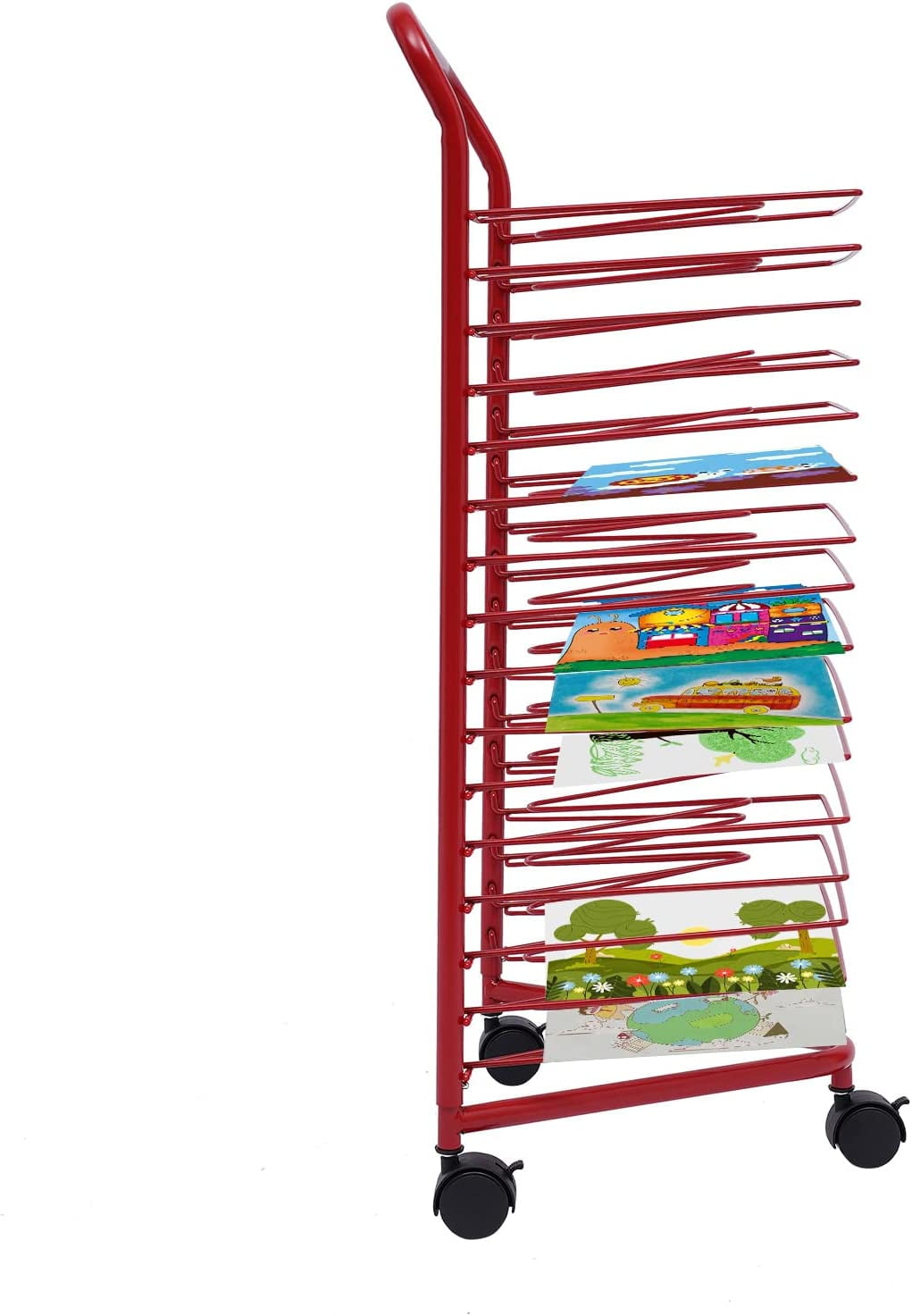 DNYSYSJ Art Drying Rack for Classroom, Paint Drying Rack Art 16 Shelves ...
