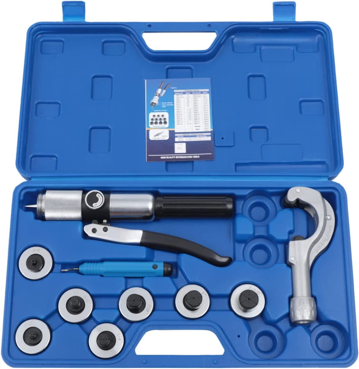 DNYSYSJ CT-300 Hydraulic Tube Expander 7 Lever Swaging Tool Kit, 3/8 to ...