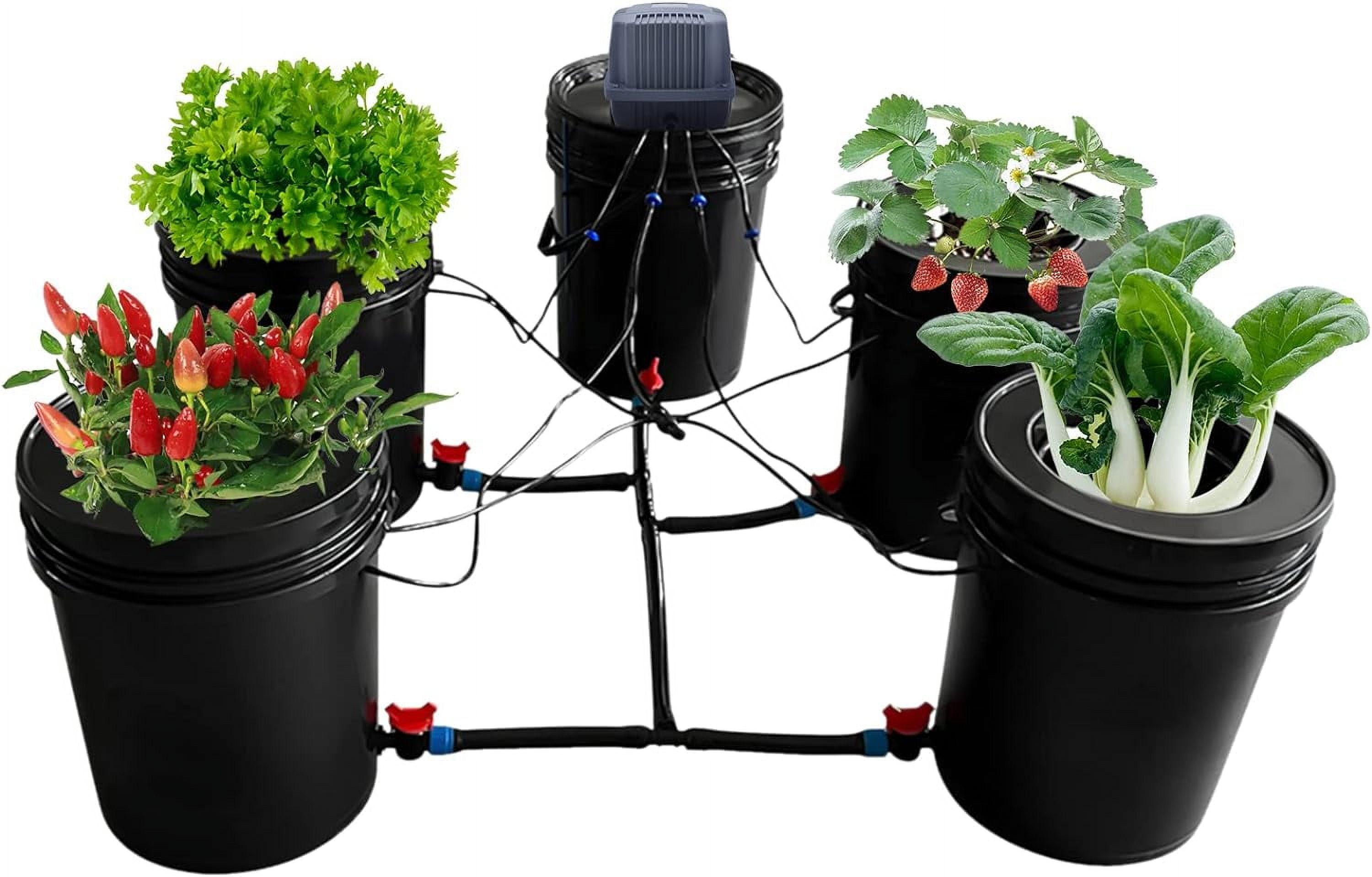DNYSYSJ DWC Hydroponics Growing System, Multi Barrel Hydroponic Machine ...