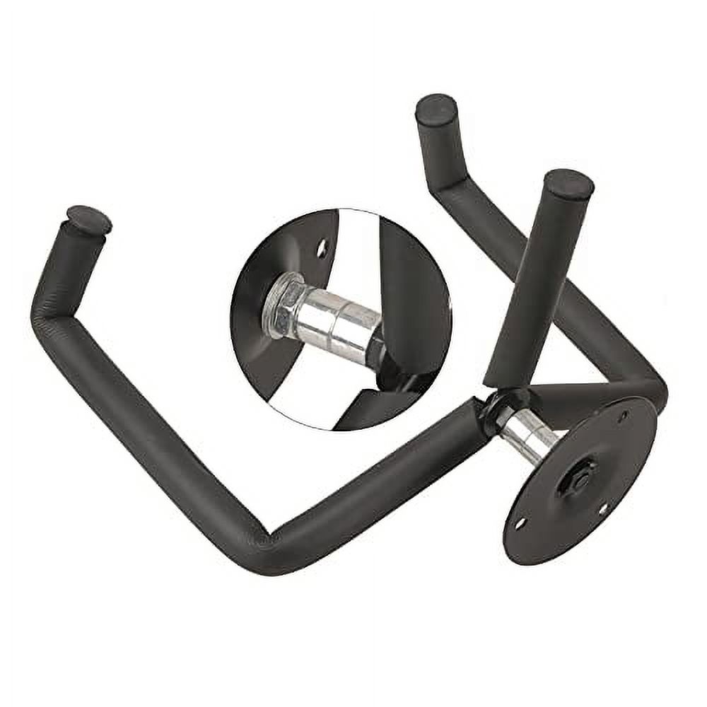 DNYSYSJ Guitar Wall Mount Brackets, 2 Sets Black Guitar Wall Hanger ...