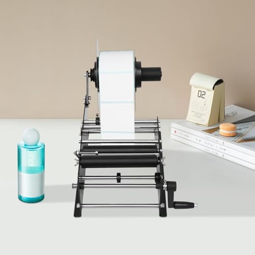 DNYSYSJ MT-30 Manual Round Bottle Labeling Machine Labelers Semi ...