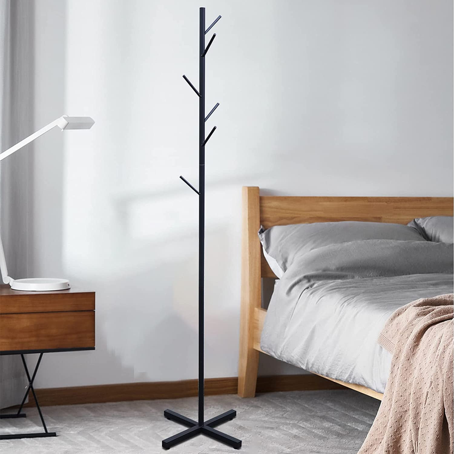 DNYSYSJ Metal Coat Tree Rack Free Standing,Tree branch Hooks Corner ...