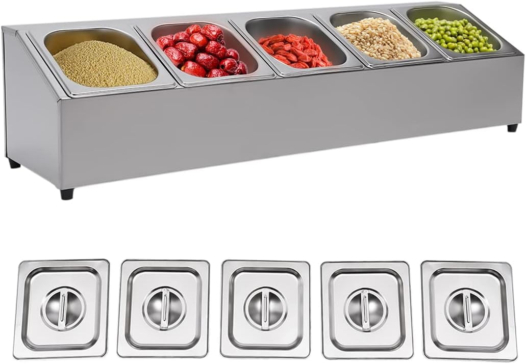 DNYSYSJ Spice Rack Shelf Organizer Stainless Steel Organizer Stand with ...