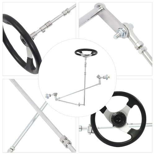 DNYSYSJ Steering Wheel Assembly 640mm Front Steering Gear Rack Joint ...