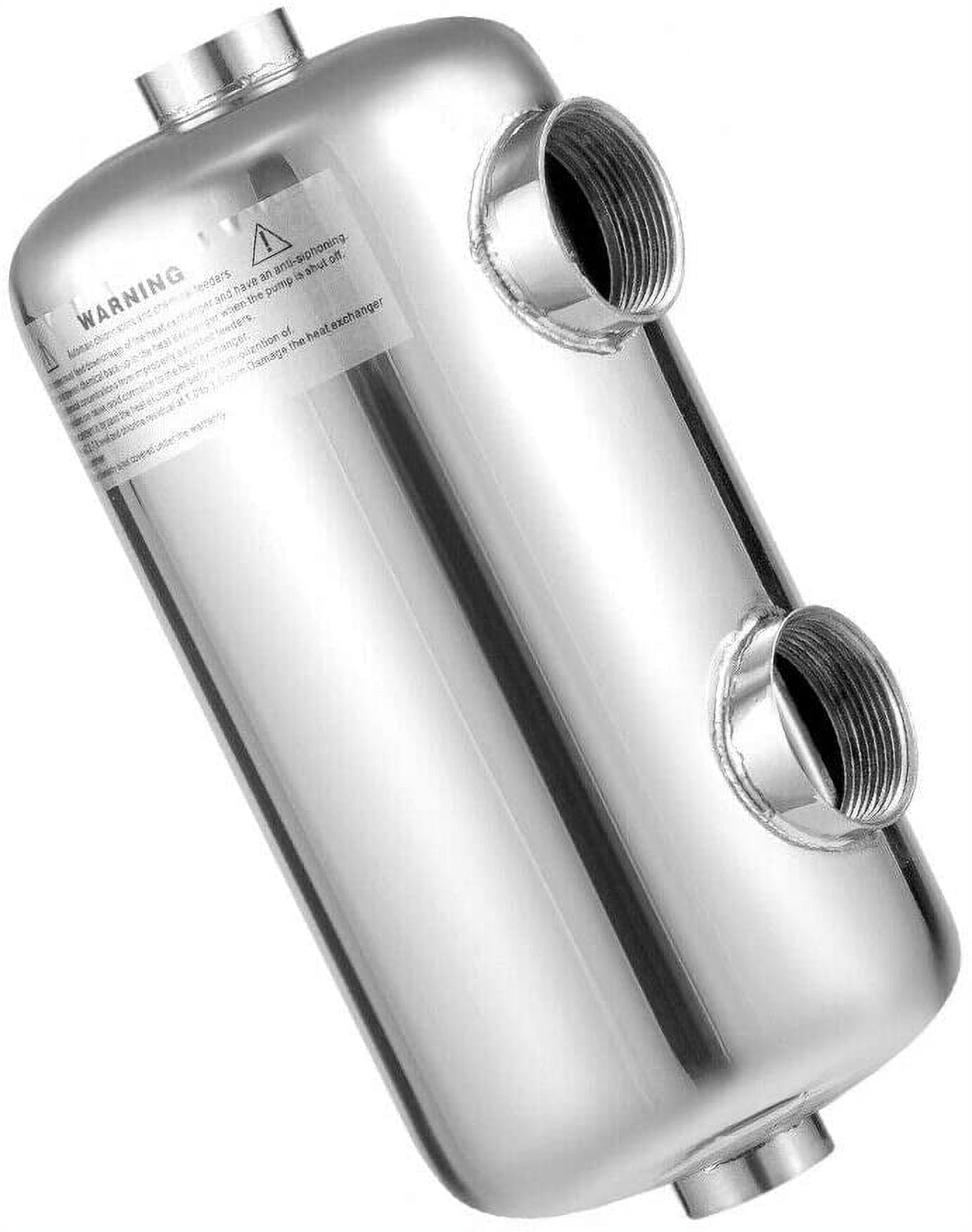 DNYSYSJ Swimming Pool Heat Exchanger Stainless Steel Tube Shell Heat ...