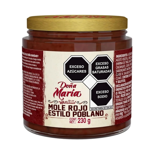 Doña Maria Mole Rojo Artesanal Estilo Poblano 230 g - Walmart.com