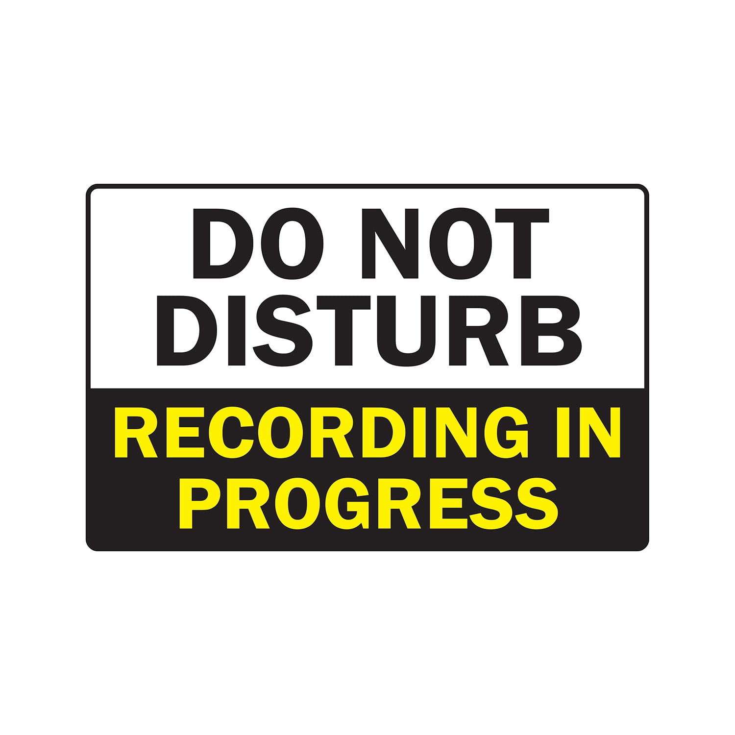 DO NOT DISTURB RECORDING IN PROGRESS Aluminum Sign music video radio ...