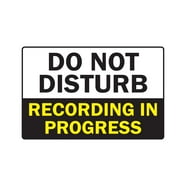 Recording in Progress Microphone Sign - Walmart.com