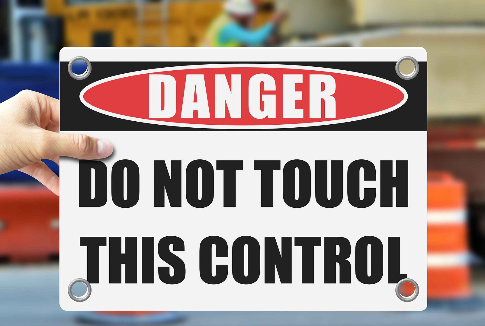 DO NOT TOUCH THIS CONTROL | Warning Notice Caution Danger 3mm PVC Sign ...