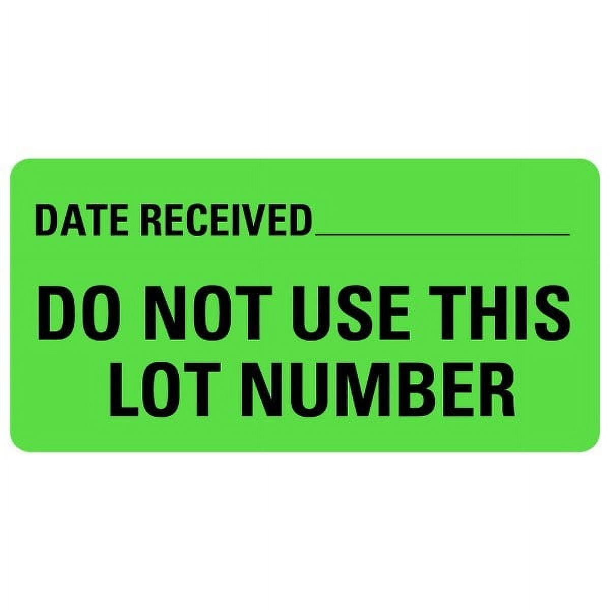 DO NOT USE THIS LOT NUMBER Medical Labels - Walmart.com