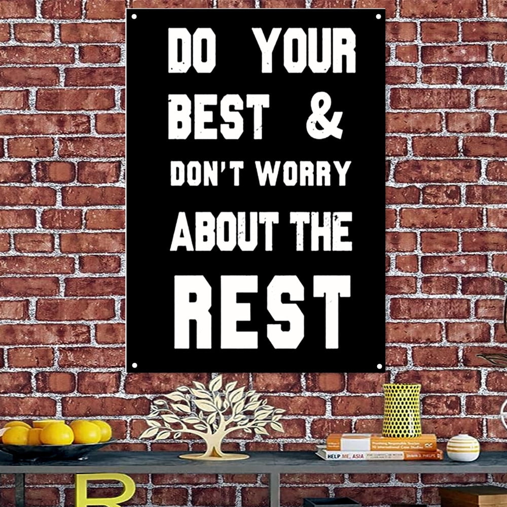 DO YOUR BEST & DON'T WORRY ABOUT THE REST - Sports Motivational Wall ...