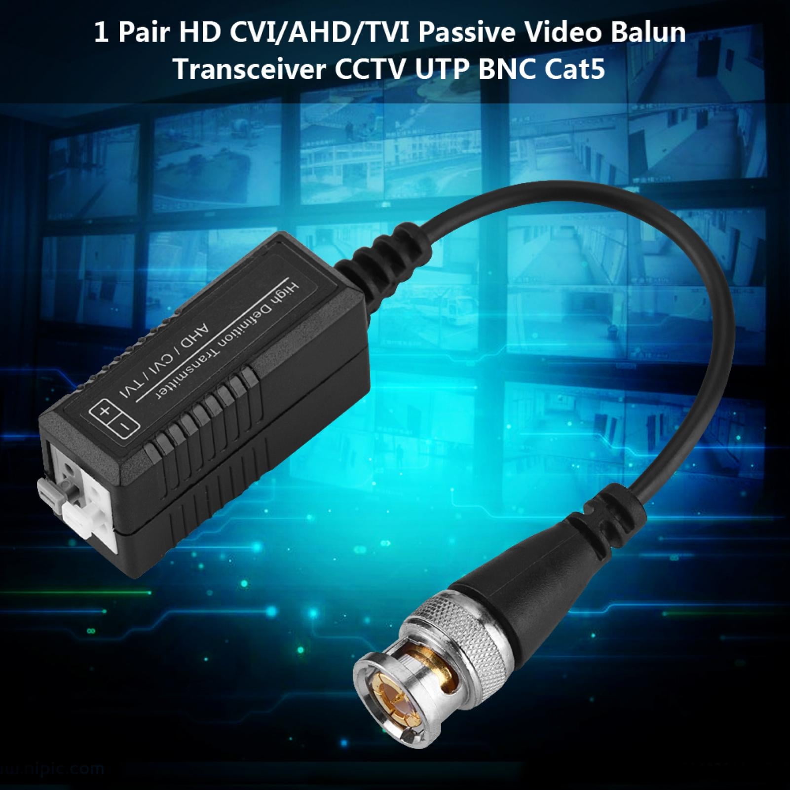 DOACT 1 Pairs CCTV BNC HD-CVI/TVI/AHD Passive Video Balun Transceiver ...