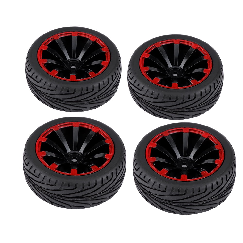 DOACT 4pcs RC 1:10 Road Racing Car Tires Rubber Tyre Racing Wheel ...