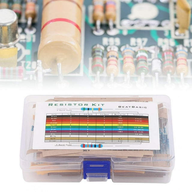 DOACT Resistor Assorted Kit,1/4W Resistor,1280Pcs Metal Film Resistor ...