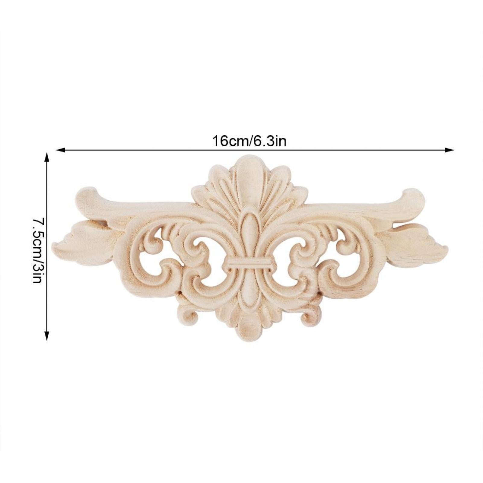 DOACT Wood Decal, 2pcs Wood Onlays Appliques, Cabinet Door For Hotel ...