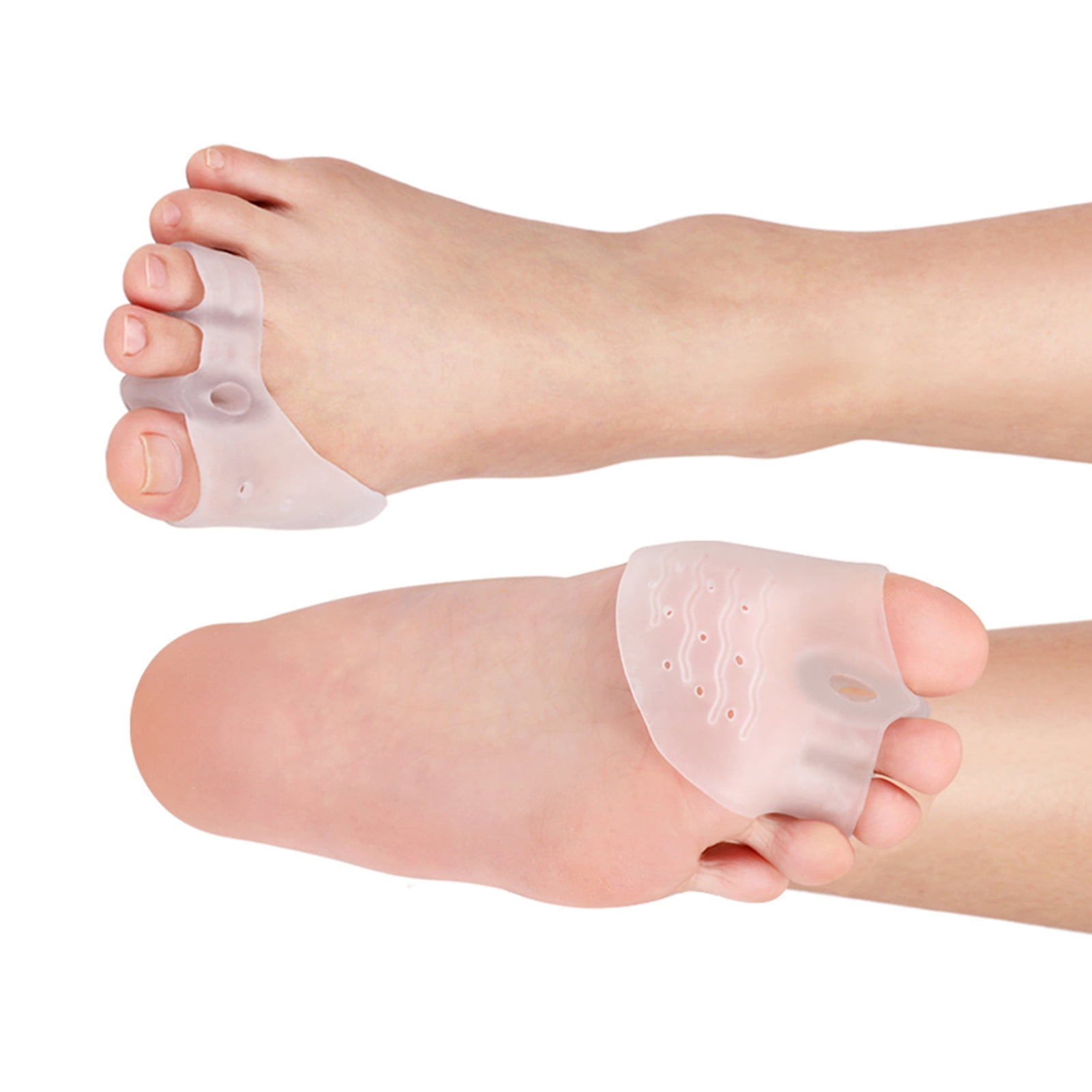 DOACT silicone Three toe separation pad 1 double silicone five toe ...