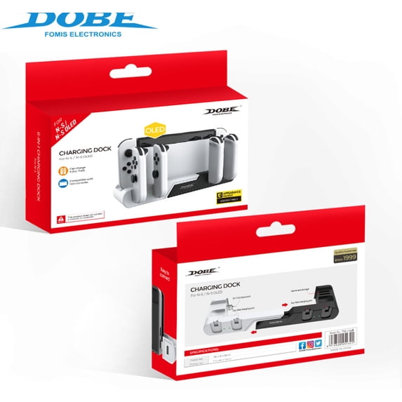 DOBE 4-in-1 Quad Charging Dock for Nintendo Switch Joy-Con Controllers ...