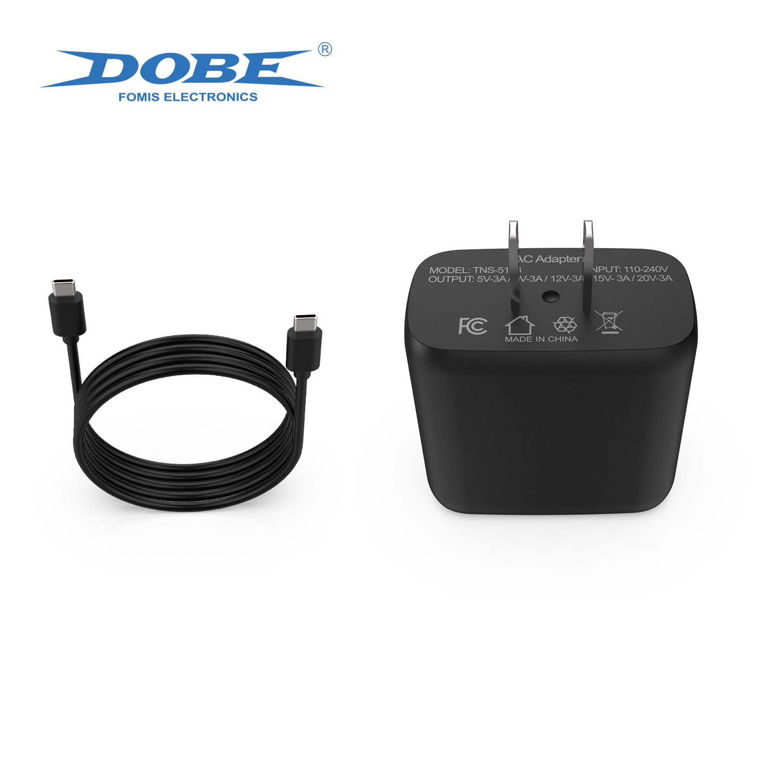 DOBE Switch 2 60W US Plug Fast Charger - Universal Power Adapter for ...