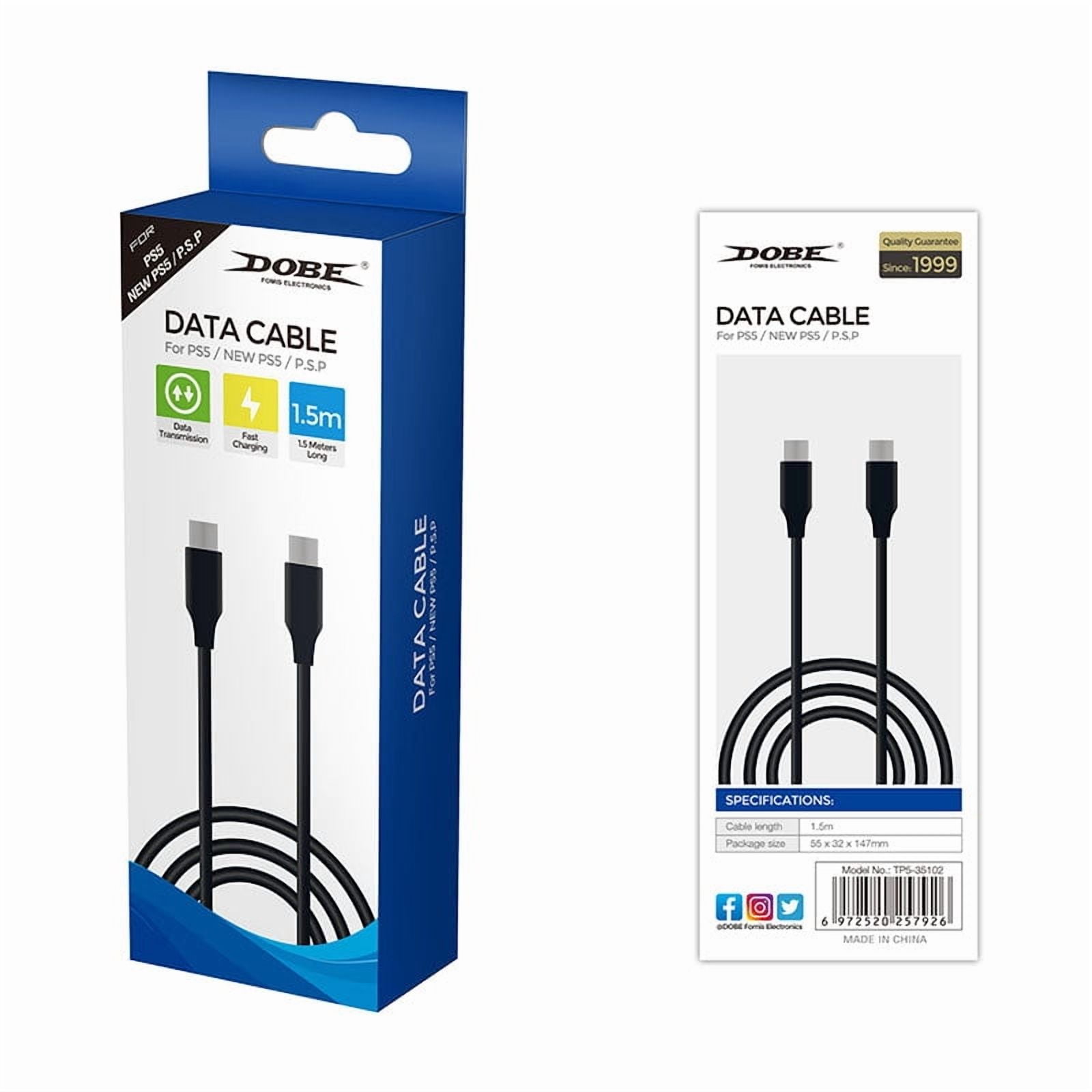 DOBE USB-C Charging Cable for PS5 Slim - 1.5M Long Data & Power Cable ...