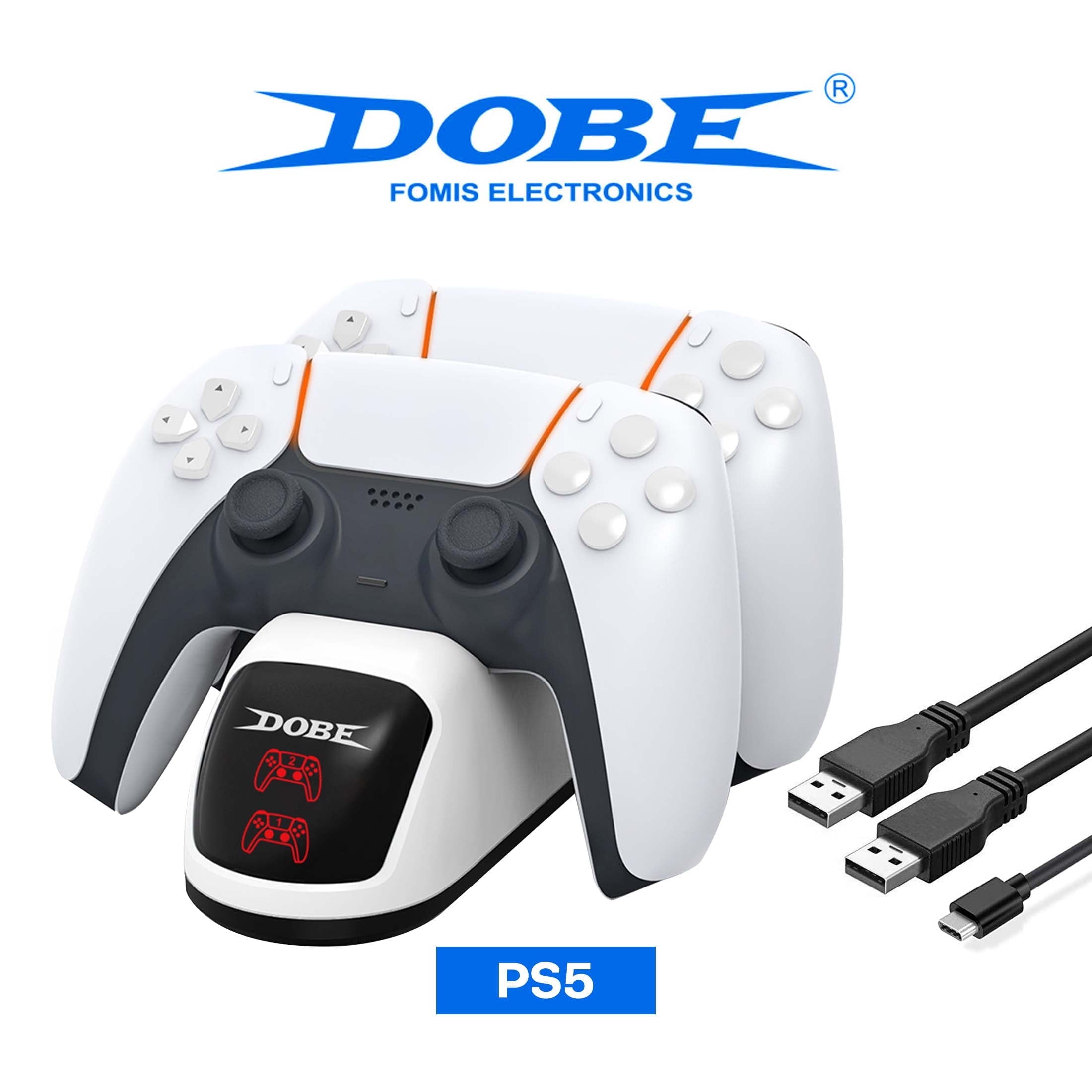 DOBE FOMIS ELECTRONICS PS5 Dual Sense Wireless Dock Stand, Controller ...