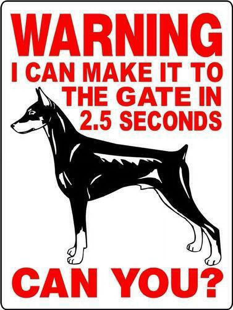DOBERMAN PINSCHER 9x12 ALUMINUM DOG SIGNS - Walmart.com