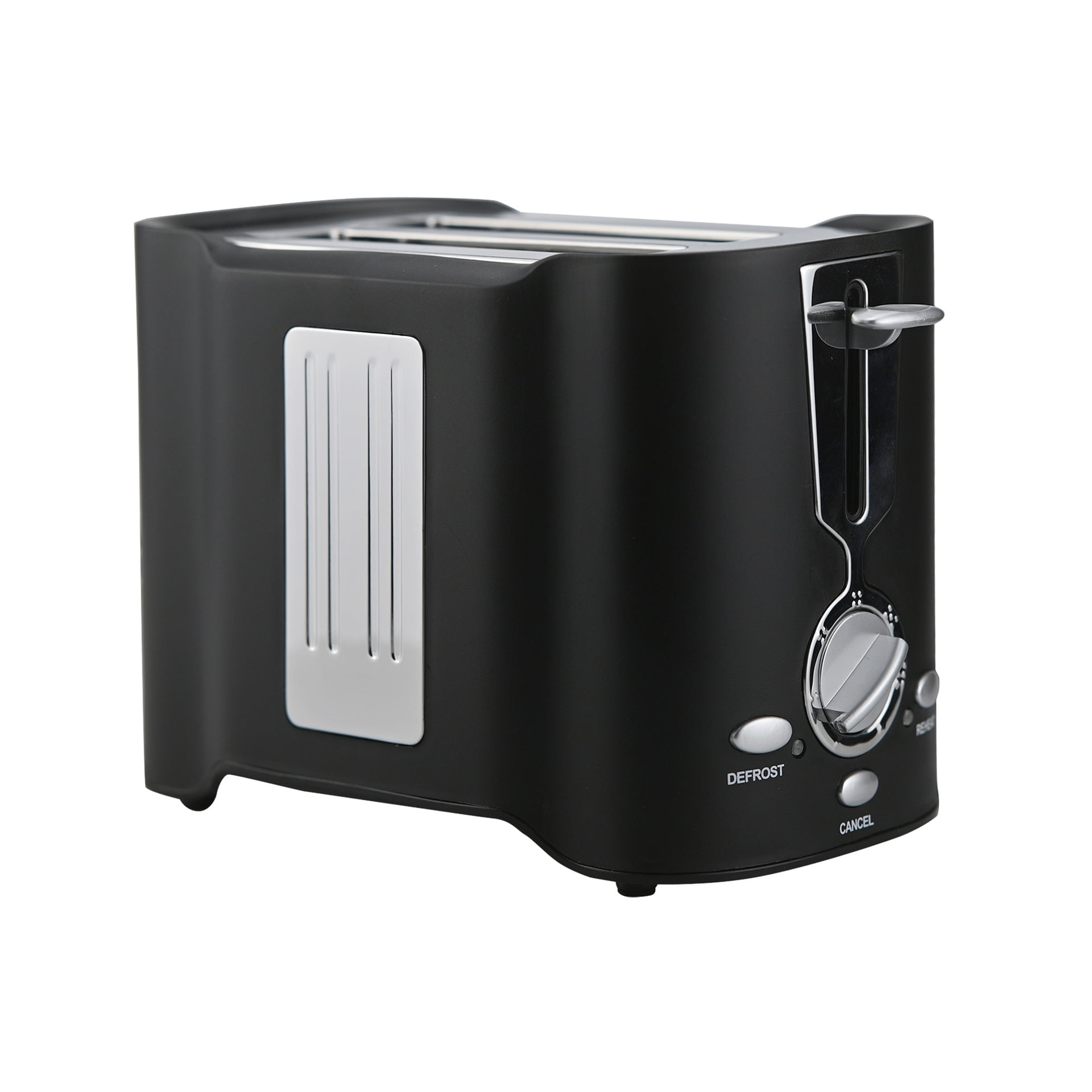 DOBLT 2 Slice Toaster Black - Stainless Steel Toaster with Wide Slots ...
