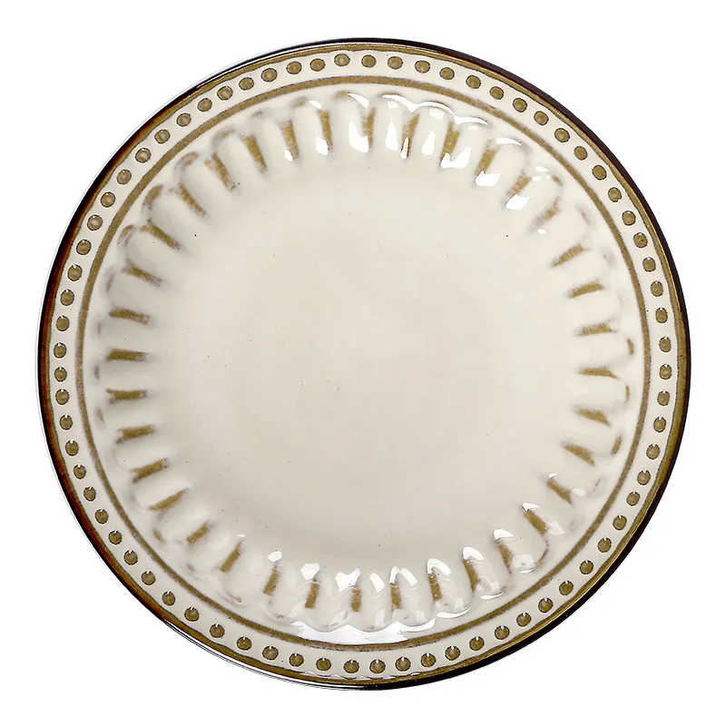 DOBLT 6-Piece Ceramic Dinner Plates Set - Stylish Dinnerware Sets for ...