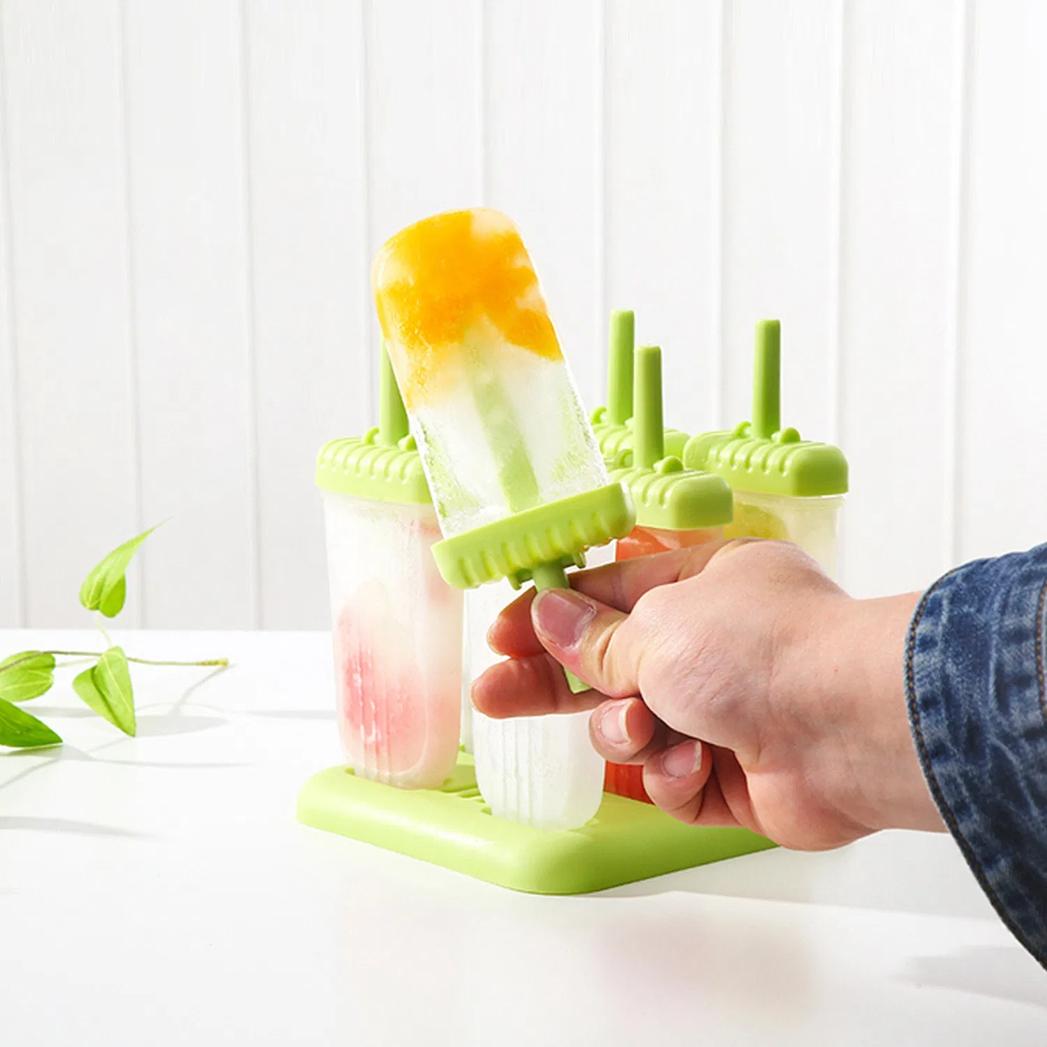 DOBLT Popsicle Ice Mold Maker Set - 6 Pack BPA Free Reusable Ice Cream ...