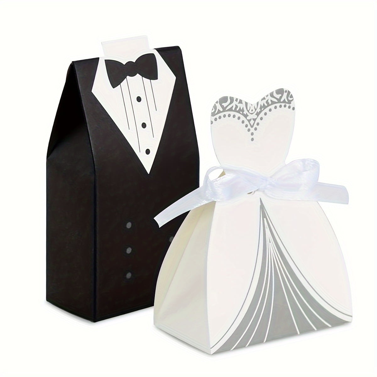 DOBLT Wedding Favor Boxes Small Wedding Party Favor Boxes Bride and ...