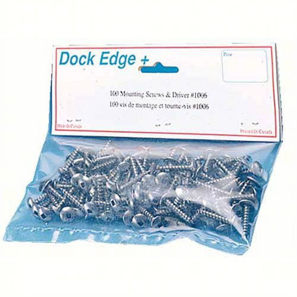 DOCK EDGE STAINLESS STEEL PROFILE FASTENERS 100 PCS 1" - Walmart.com