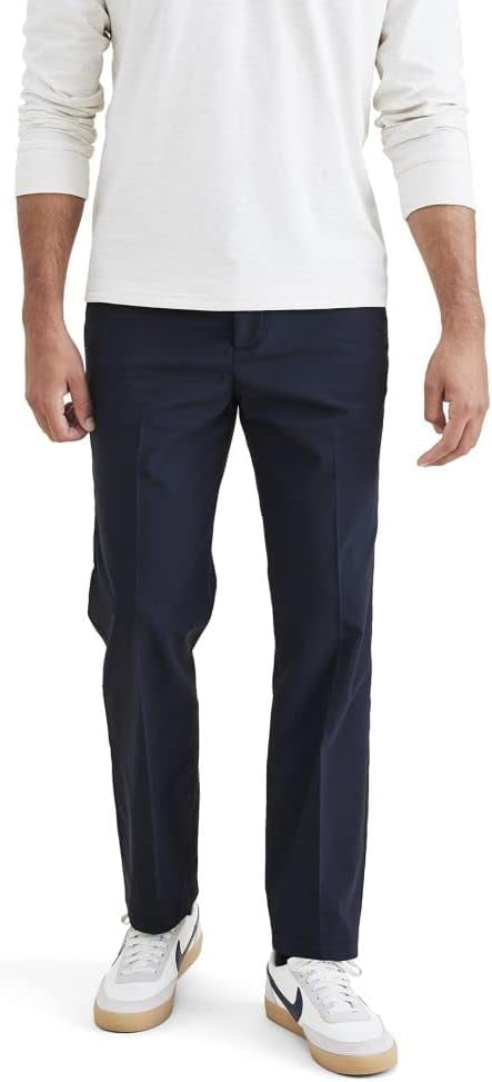 DOCKERS Mens Signature Go Straight Fit Khaki Smart 360 Tech Pants 40x32 ...
