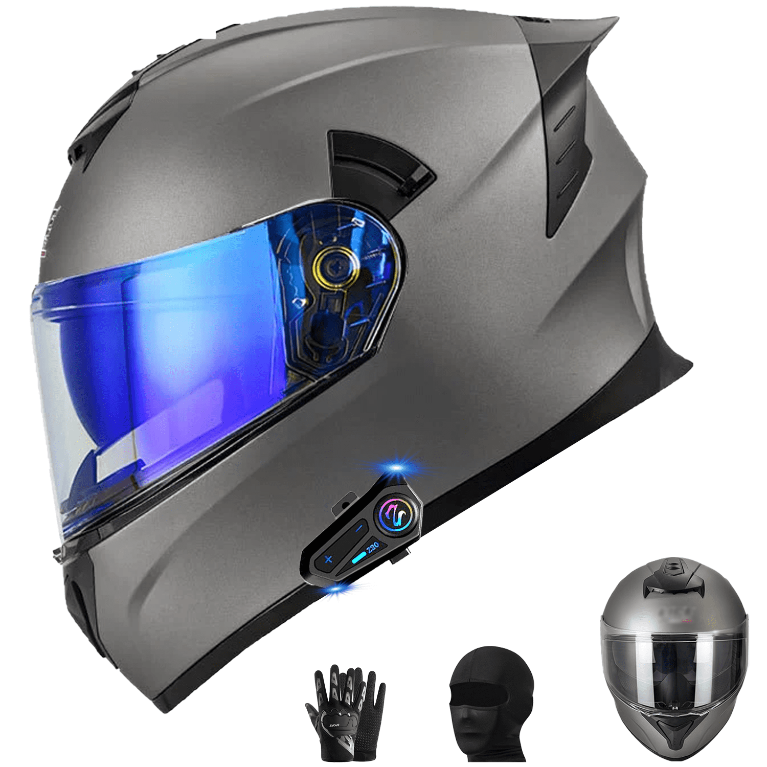 DOCRELD Full Face Motorcycle Helmets DOT Approved Helmets for Adults ...