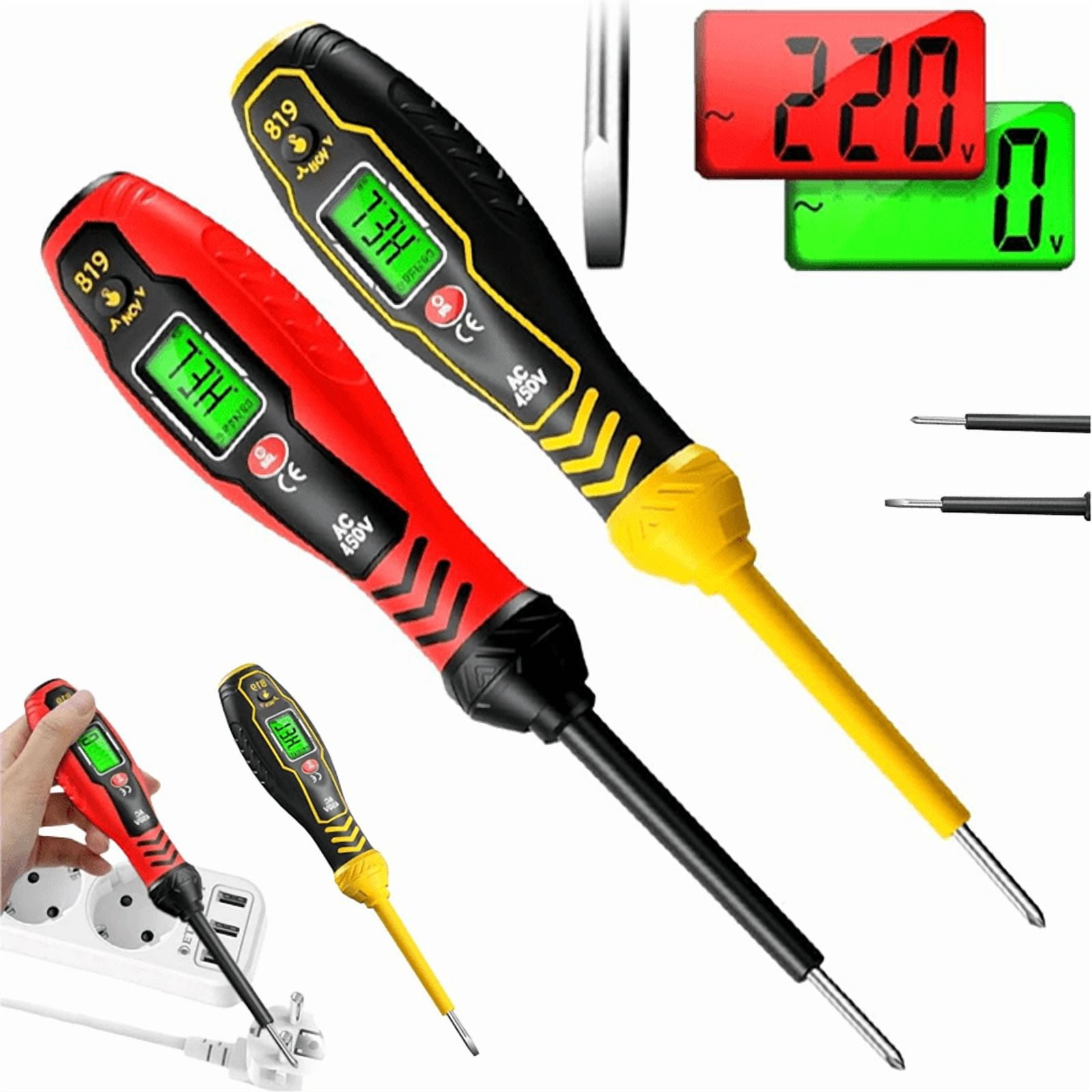 DOCRELD High Torque Strong Flathead Phillips Screwdriver,Intelligent ...